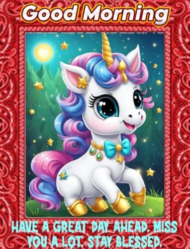 Beautiful Unicorn Cartoon High Quality Images Positive New Style ...