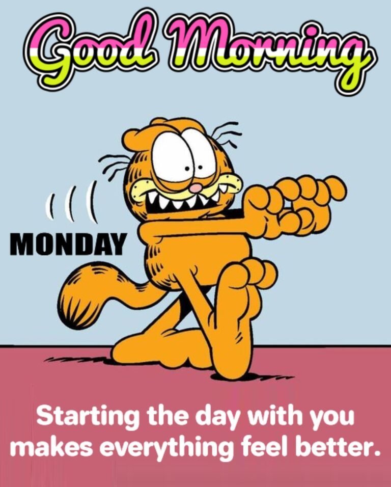 Garfield Cartoon Good Morning Wishes New Style High Quality WhatsApp ...