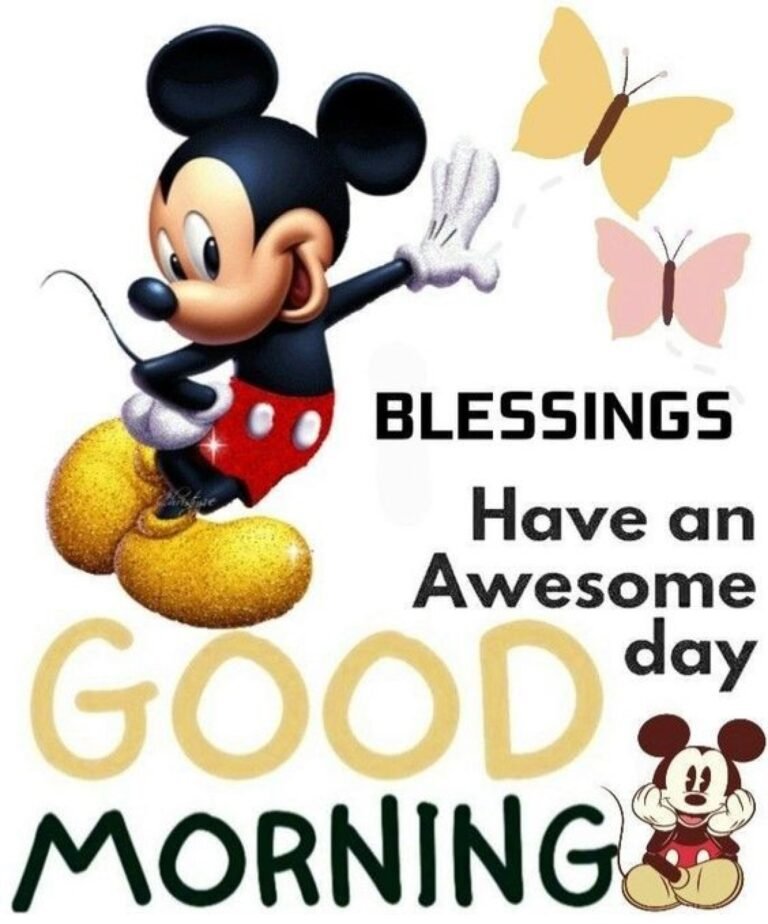 Mickey N Minnie Mouse Cartoons Good Morning Wishes New Style High ...