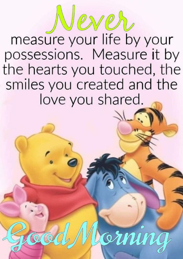 Good Morning Winnie The Pooh Teddy Bear New Style Wishes High Quality ...