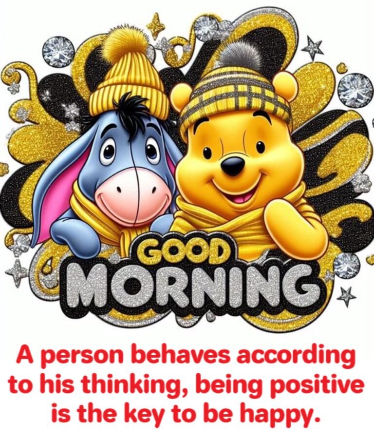 Good Morning Winnie The Pooh Teddy Bear New Style Wishes High Quality ...