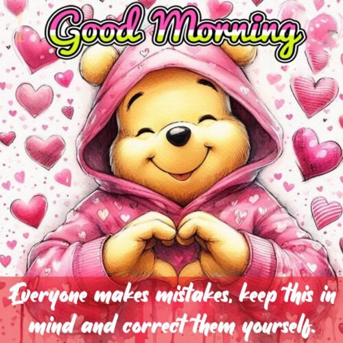 Good Morning Winnie The Pooh Teddy Bear New Style Wishes High Quality ...